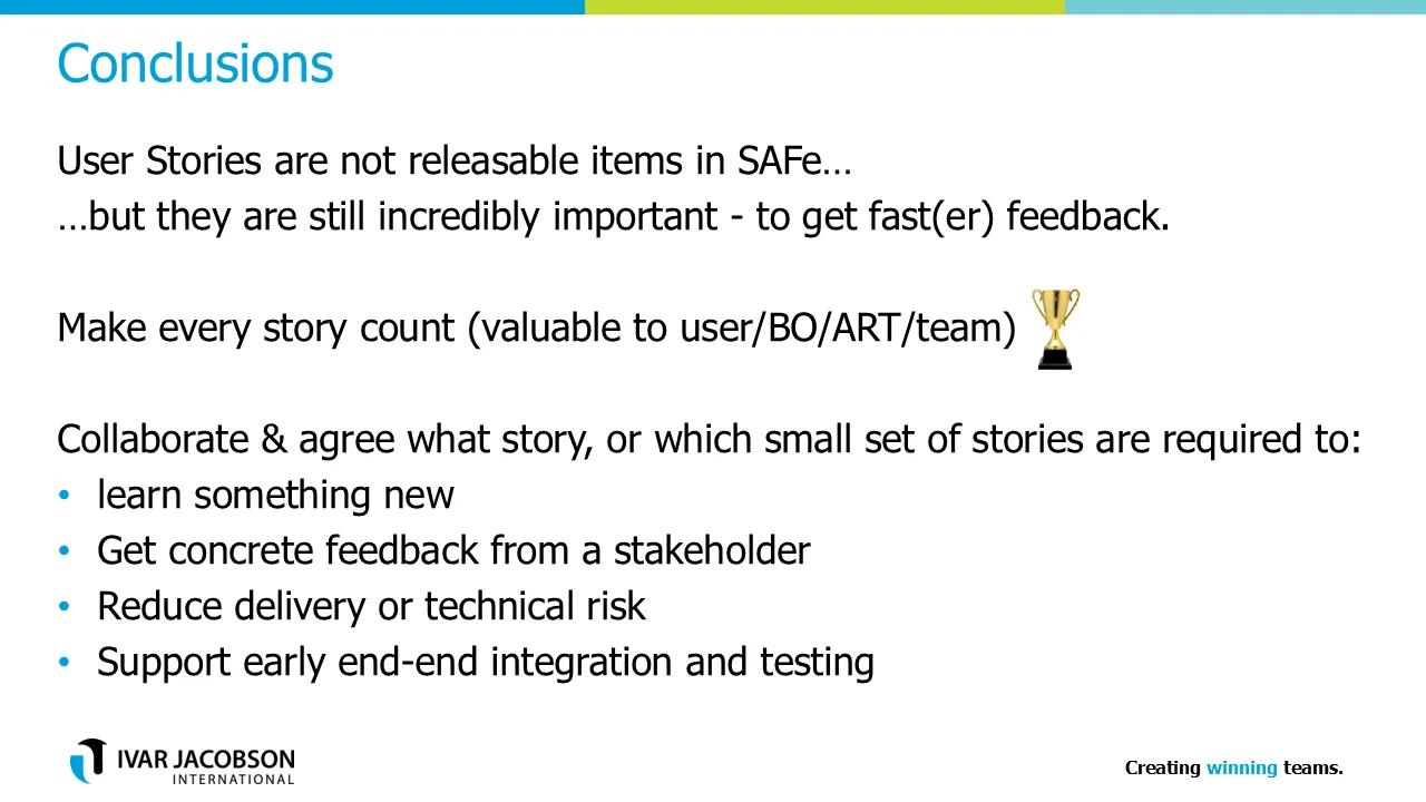 Writing Better User Stories in SAFe | Ivar Jacobson International